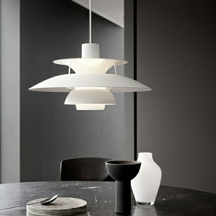 Louis Poulsen PH5 Mini Monochrome White Pendant Lamp Classic Dining ...