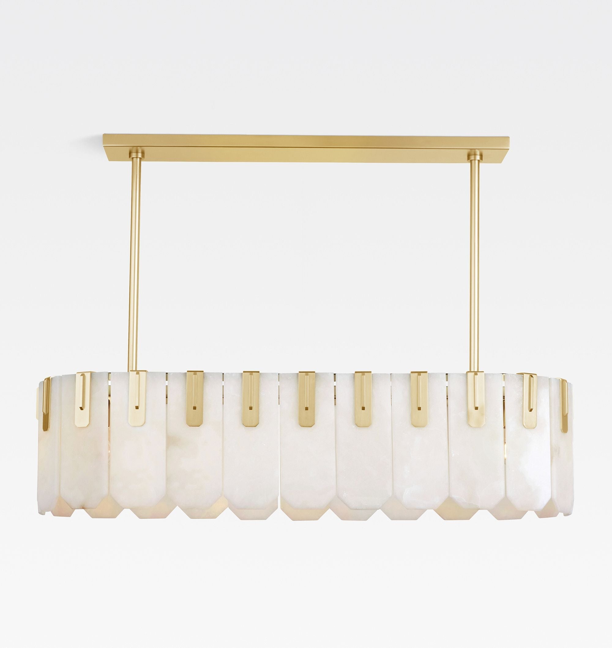 Nadia Alabaster Linear Chandelier 42" Width – Yovalighting